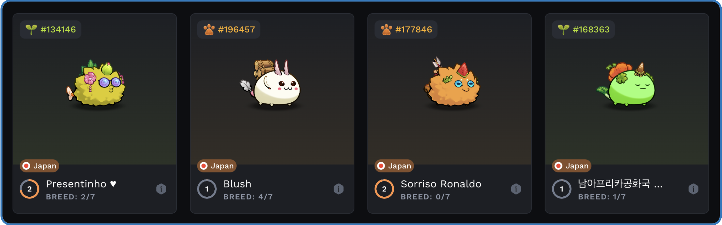 Collectible Axies Overview – Sky Mavis