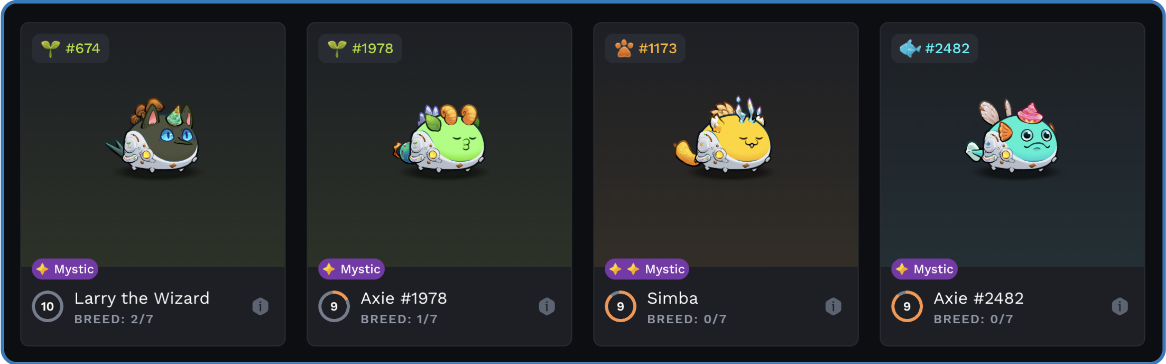 Collectible Axies Overview – Sky Mavis