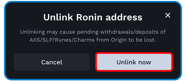 How to Disconnect Ronin Wallet from Mavis Account – Sky Mavis