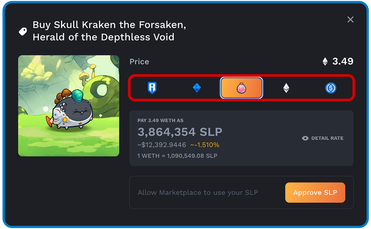 Buying with Any Token on the Marketplace – Sky Mavis